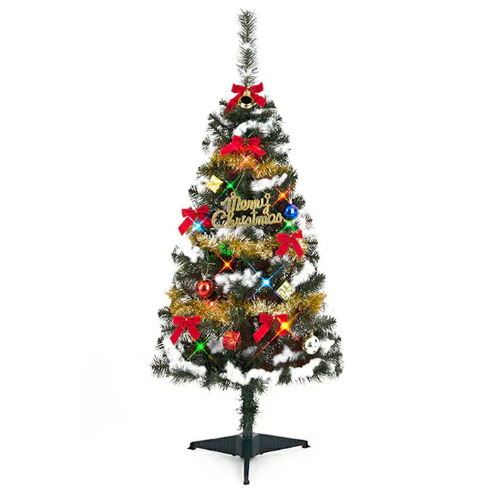 [特長]：■高さ120cmのクリスマスツリーのセット品■オーナメント・USBのLEDライトライト付き■コンパクトに収納できる。※写真はイメージです。サイズによりオーナメント数・内容が異なります。