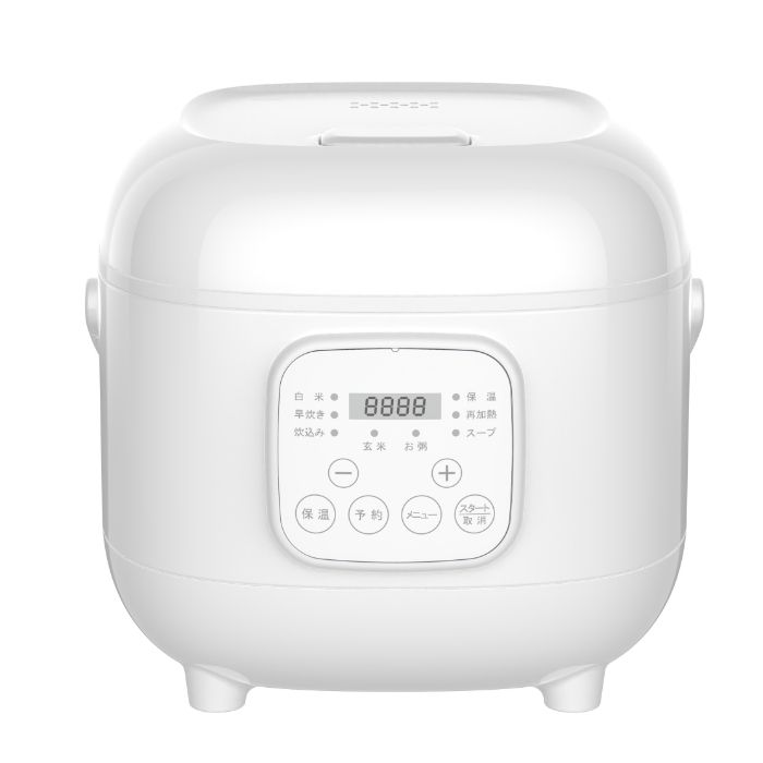 [仕様]：■寸法：（W）233×（D）242×（H）206mm■重量：約2kg■電源：AC100V　50/60Hz■消費電力：350W■年間消費電力量：42.296kWh/年■最大炊飯容量：0.54L（3合）■コード長さ：約1m■材質：PP...