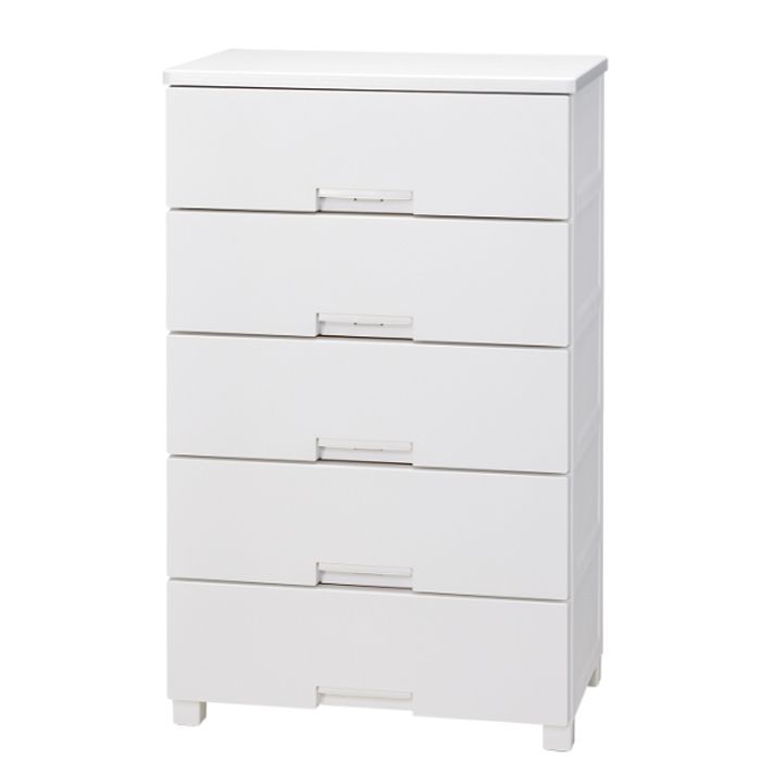 [特長]：■環境負荷の少ない原料（PP再生材比率10％）を使用■シンプルで使いやすい5段チェスト[サイズ]：■外寸：（約）幅65×奥行41×高さ105m■有効内寸：（約）：幅57×奥行34.5×高さ15cm（×5段）[材質]：■本体・引出し...