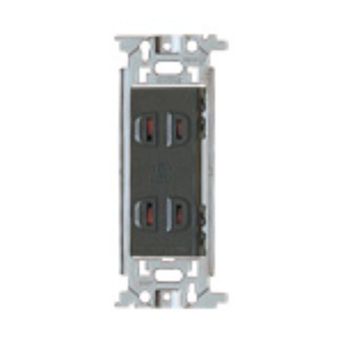[特長]：■埋込コンセント[仕様]：■定格電流：15A■定格電圧：125V■極数：2極■結線方式：ねじなし端子（電線差し込み式）■色：グレー