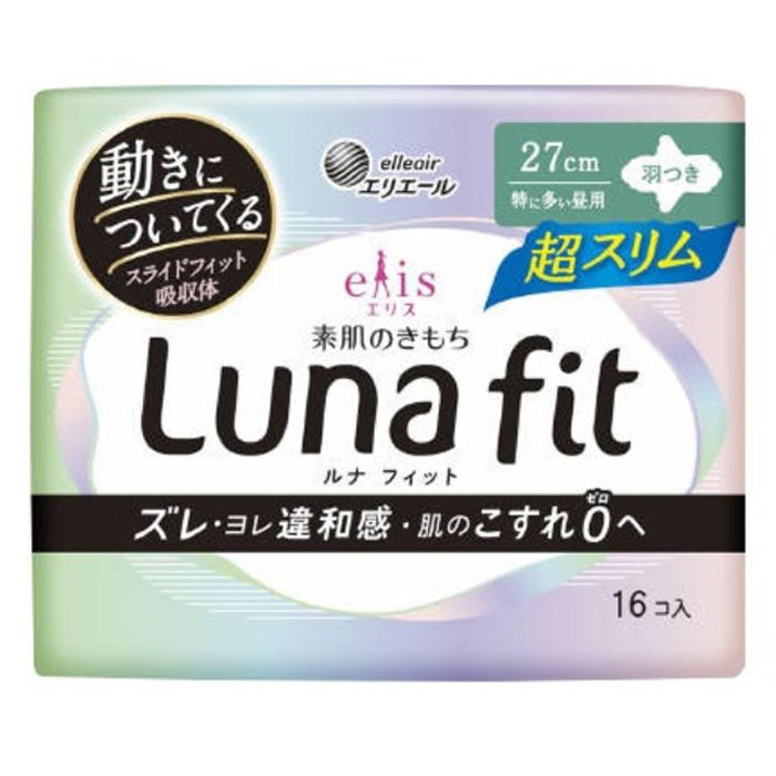 [特長]：■吸収体が身体の動きについてくるスライドフィット吸収体を搭載。肌とのスキマができにくく、ナプキンのズレを低減し、快適ポジションをキープ。■高いフィット感でデリケートゾーンのこすれを抑えて、生理中の敏感な肌にもやさしい。■繊維が細い...