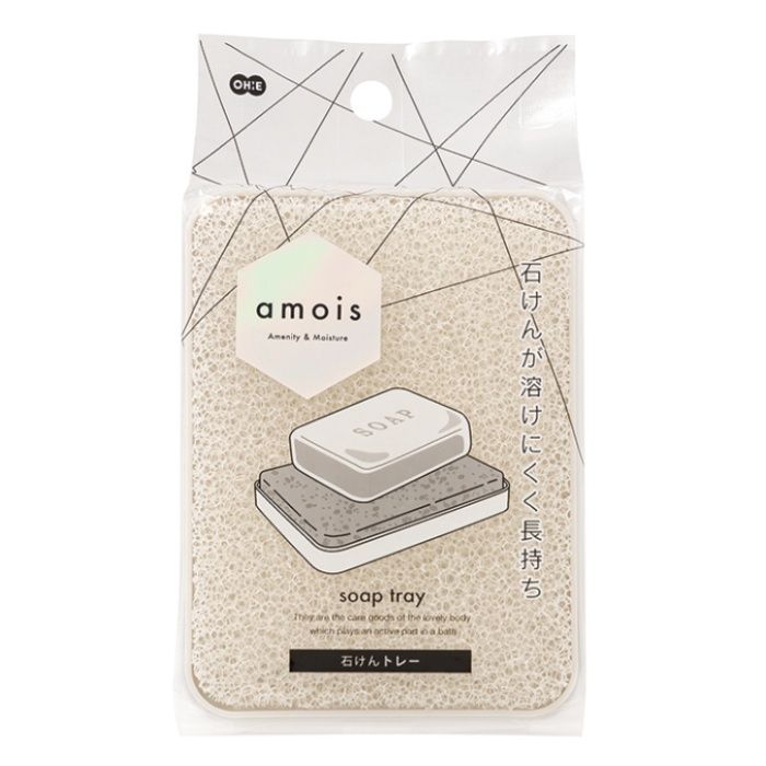 [仕様]：■サイズ 幅9×奥行2.5×高さ12.2cm■素材・材質 （スポンジ）ポリウレタンフォーム、（トレー）ポリプロピレン、（底足）熱可塑性エラストマー■原産国 日本[商品説明]：■粗めのスポンジだから水切れがよい。■洗面台を洗うことも...