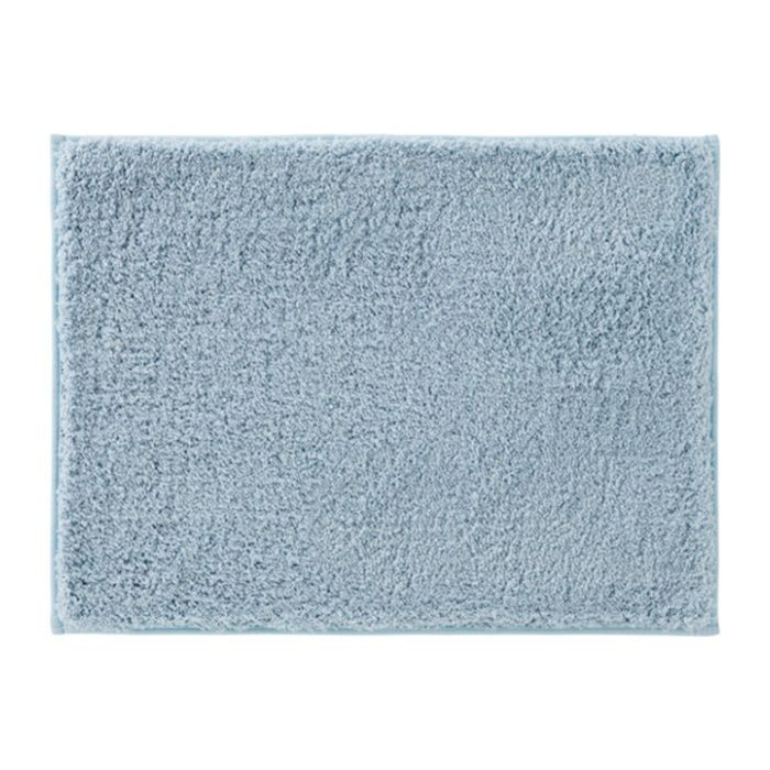 [特長]：■高密度なのでクッション効果が抜群■毛足が長く、さらさらした感触で吸水力抜群■裏面がすべり止め付きなので安心■洗濯機丸洗いOK[仕様]サイズ：45x60cmカラー：ブルー材質：（表面）ポリエステル100％（裏面）不織布+TPR（熱...