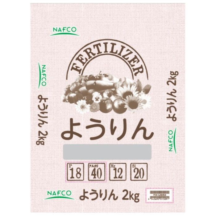 [成分]：■りん酸18 アルカリ40 苦土12 ケイ酸20[特長]：■作物の栄養になるだけでなく、土壌改良と知力の増進に役立ち、また酸度の矯正に効果があります。植物の病害虫に対する抵抗性を高め、色艶のいい実が出来ます。