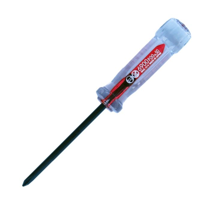 他社にはない水晶の輝きをもつグリップ。耐油性や耐薬品性に優れている。ネジサイズに適したグリップ形成、高精度のネジ締めが可能
