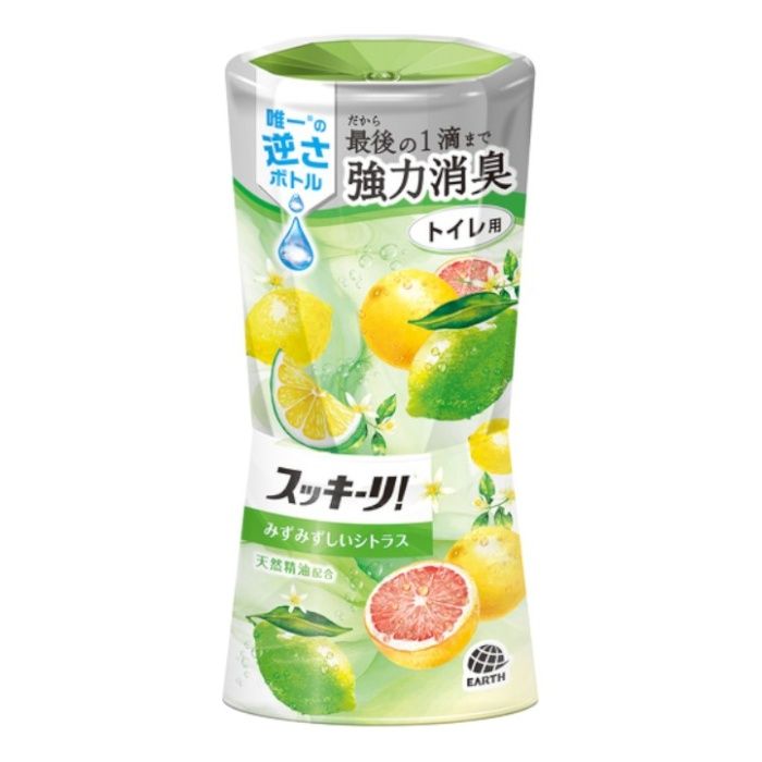 [特長]:■3つの消臭剤配合でニオイの元をトリプル強力消臭。■消臭芳香液を上から供給する「スッキーリ方式」で、液残りせず最後の一滴まで消臭効果が続きます。■トイレ用置き型消臭剤、プレミアムシトラスの香り[仕様]:■商品サイズ (幅×奥行×高...