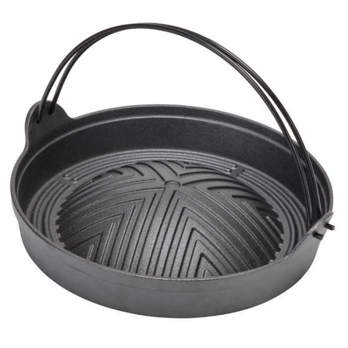 ■本体サイズ：約φ30×高さ5cm■重量：約3.6kg■材質：本体/鋳鉄、ハンドル/スチール