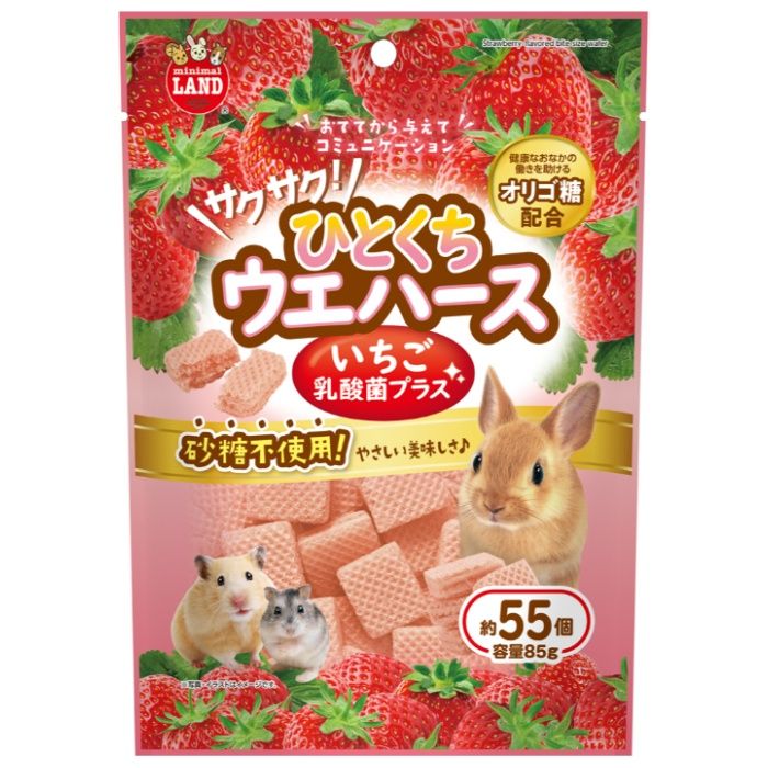 [保存方法]：■お買い上げ後は直射日光、高温多湿な場所を避けて涼しい場所に保管してください[原材料]：■小麦粉、大豆粉、コーンスターチ、脱脂粉乳、植物油脂、ブドウ糖、乳酸菌、ショートニング、オリゴ糖、イチゴパウダー、膨張剤、香料、着色料[栄...
