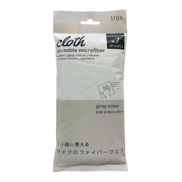 [仕様]：■材質：ポリエステル■サイズ：約20×20cm■枚数：7枚[注意事項]：■対象物に付着した砂などの異物を強くこすらないでください。また本製品に砂などの異物が付着した状態での使用はおやめください。■異物が付着した場合や汚れた場合はよ...