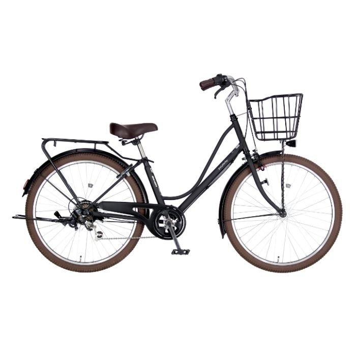 [特長]：■マルイシサイクルのファッションサイクル■1.95インチ幅のワイドタイヤで安定走行!■暗くなったら自動点灯LEDオートライト■シマノ6段変速■ワイヤーバスケット■前後泥除け付■リング錠付■適応身長150cmー