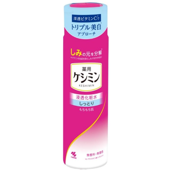 [特長]：■メラニンの生成を抑え、シミ、そばかすを防ぐ。■ビタミンC誘導体がシミの元を分解。■VホワイトC配合でうるおいに満ちた透明感のある肌へ。[成分]：■L-アスコルビン酸 2-グルコシド、グリチルリチン酸2K　ヒアルロン酸Na-2、プ...