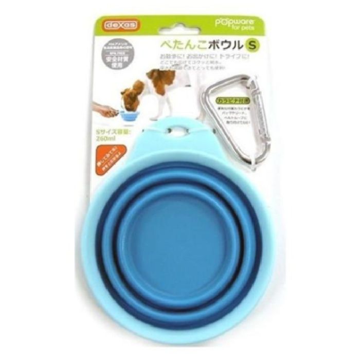 [特徴]：■お散歩バッグなどに取り付けられるカラビナ付き。■容量260ml。（Sサイズ）■使用時には広げて、保管や持ち運び時には折りたためます。[原産国]：■中華人民共和国