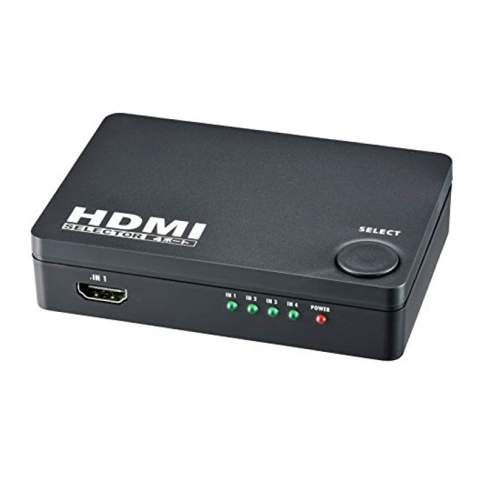 ■ 4K解像度／3D映像フル対応（Deep color 36bit）■ 4系統のHDMI入力と1系統のHDMI出力を備えています。■ 4台のHDMI出力搭載機器を一つのセレクトボタンで簡単に切り替えることができます。■ ビデオカメラなどに便...