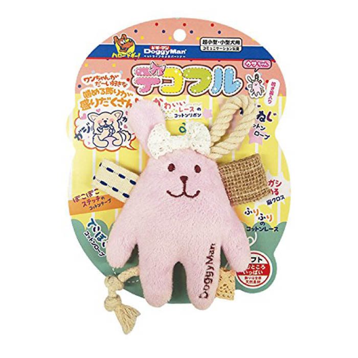 [特長]:■愛犬がかじりたくなる5種類の小さなデコがついた小さなぬいぐるみおもちゃ。押すとピッとなる笛入り。[仕様]:■材質:本体:ポリエステル、ポリエチレン ロープ:コットン レース:コットン テープ:コットン クロス:麻 ■原産国:ベト...