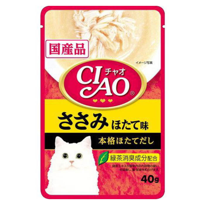 ペースト状[特長]:■素材を細かくペースト状にしました。愛猫の喜ぶ素材をトッピングしたシリーズです。[原材料]:■鶏肉、ほたてエキス、糖類(オリゴ糖等)、植物性油脂、増粘剤(加工でん粉)、ミネラル類、増粘多糖類、調味料(アミノ酸等)、ビタミ...