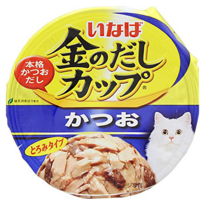 とろみタイプ[特長]:■開けやすく、軽いプラスチックカップのウエットフード。[原材料]:■かつお、かつお節エキス、増粘多糖類、ビタミンE、タウリン、緑茶エキス[栄養成分表示]:■たんぱく質9.0%以上、脂質0.1%以上、粗繊維0.1%以下、...