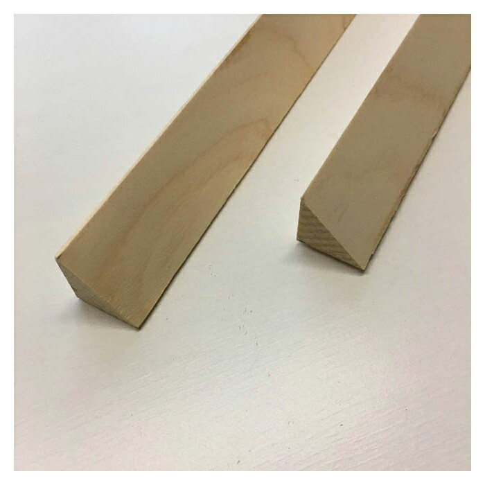 [仕様]：■材質：桧■長さ：約900mm■厚み：約15mm■幅：約15mm■三角形[特長]：■国産材では高級材に位置する桧材です。■工作材サイズでも質感や香りを楽しんでいただけます。[用途]：■木工作に最適です。■いろいろなサイズ展開がござ...