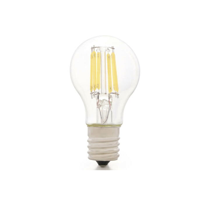 【仕様】光色：昼白色相当定格消費電力：4.0W定格入力電流：0.067A全光束：約440lm配光角：290°設計寿命：15000h電源：100V（50／60Hz共用）ランプ全体の明るさ：小形電球40形相当口金サイズ：E17密閉形器具対応