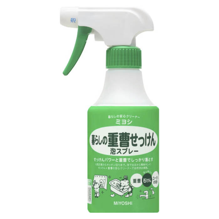 [特長]:■安心お掃除の定番である重曹とせっけんのパワフルな洗浄力で汚れもすっきり落とせます。[仕様]:■内容量:280ml■液性:弱アルカリ性■用途:キッチンまわり(調理器具・グリル・レンジ台・換気扇など)、洗面所・浴室まわり(洗面台・洗...
