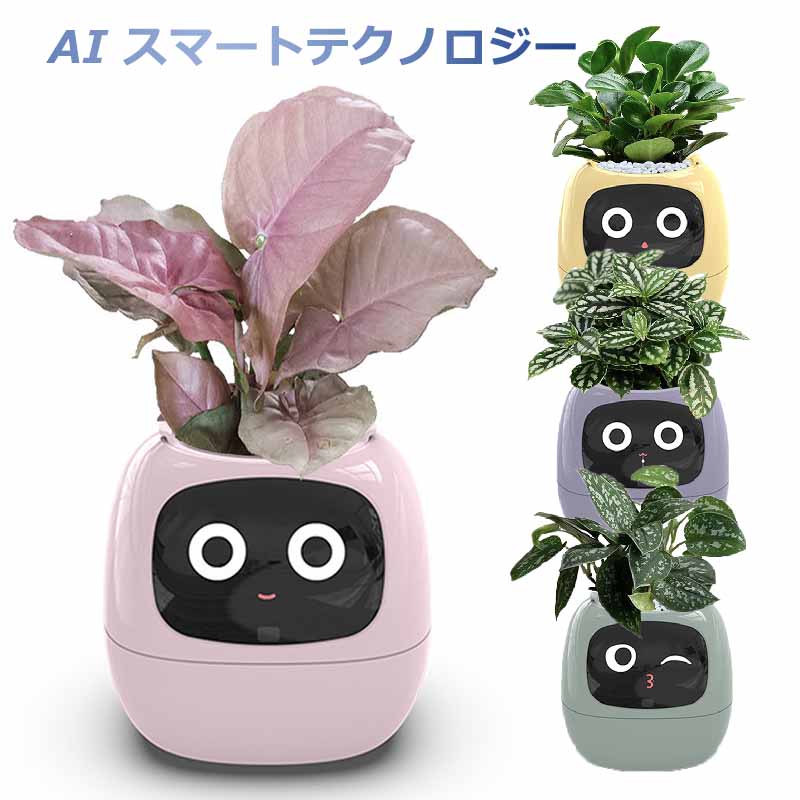 【スマート搭載】観葉植物を育ててみたけど「上手く育たなかった！」り、「枯れてしまった！」り、水やりが意外と「難しい！」という経験がありませんか？もし、観葉植物を枯らさずに、一緒に楽しく暮らせるあなたのペットのような存在になったらどうでしょう...