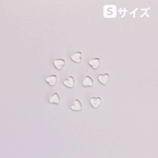 はーと　Sクリアカラーなのでそのまま使用するのはもちろんお好きなカラーで色付けすることも可能でアレンジの幅が広がります。カラーチャートとしての使用も可愛くおすすめです。※一つ一つ手作業の為、商品により若干の個体差がある場合がございます。予め...