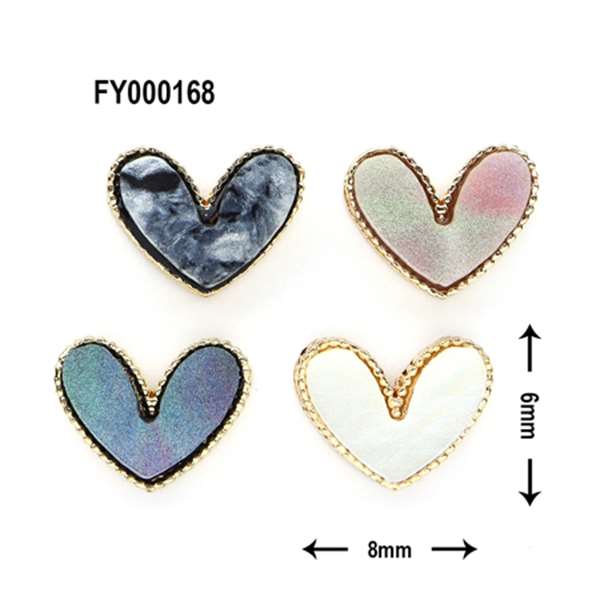 FY000168SONAIL PLUS x 山崎先生セレクトの商品です。メタリックなフレームが立体的に見せてくれるハート型のデコパーツ。キュートなデザインですが落ち着きのあるカラーなので馴染みやすく、若々しく女性らしさのある指先へ。ラメ入り...