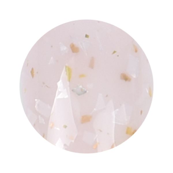 商品到着後レビューを書いて次回使える200円OFFクーポンGET1538　デザートローズシア系のベースカラーに螺鈿フレークと金箔ラメが入っているジェル。※化粧品登録外撹拌要推奨ライト：LED硬化波長：405nm内蓋シーリング無し/容器外装の...