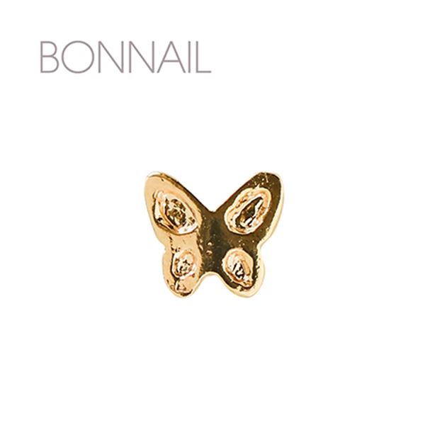 商品到着後レビューを書いて次回使える200円OFFクーポンGETゴールド蝶が爪先にとまっているような、遊び心が感じられるデザイン。パールやストーンとの組み合わせもおすすめ。内容量:6P縦4mm×横5mm
