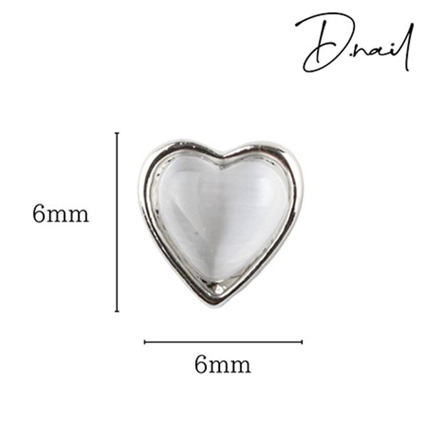 商品到着後レビューを書いて次回使える200円OFFクーポンGETDS-75　ぷっくりハートストーンの輝きが綺麗なビジューパーツ!爪に乗せるだけで華やかな印象のネイルアートが出来ます。2p背面カーブあり6×6mm