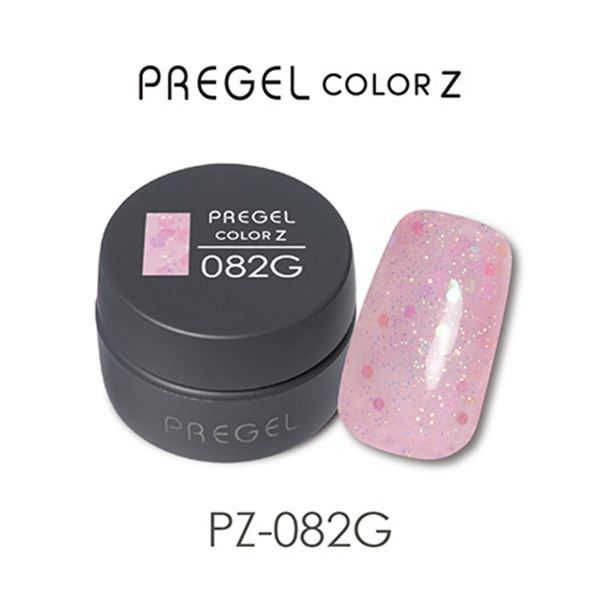 商品到着後レビューを書いて次回使える200円OFFクーポンGETトゥインクルピンク PZ-082Gプリジェルの「カラーZ」は、ジェルネイルのアートに新たな可能性を広げる、特別なカラーシリーズです。多彩な素材を使用して作られたこのカラーシリー...
