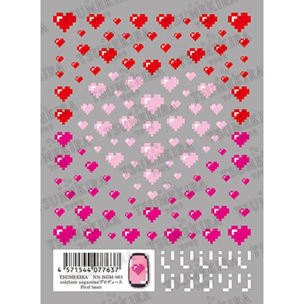 商品到着後レビューを書いて次回使える200円OFFクーポンGETPixel heart(ピクセル ハート)かわいいハートのピクセルアートです。3色5サイズ展開でいろいろなデザインに対応できるようにしました。細かいアートが苦手な方にも、アート...