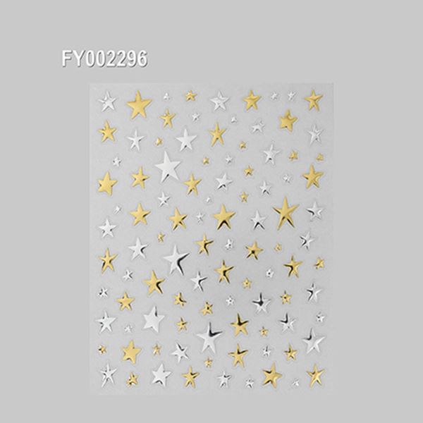 商品到着後レビューを書いて次回使える200円OFFクーポンGETSilver＆Antique FY002296不揃いに尖った星の3Dシール。誰でも簡単に個性的なネイルデザインがつくれます。立体感にこだわったクールなメタリックタイプと可愛さも...