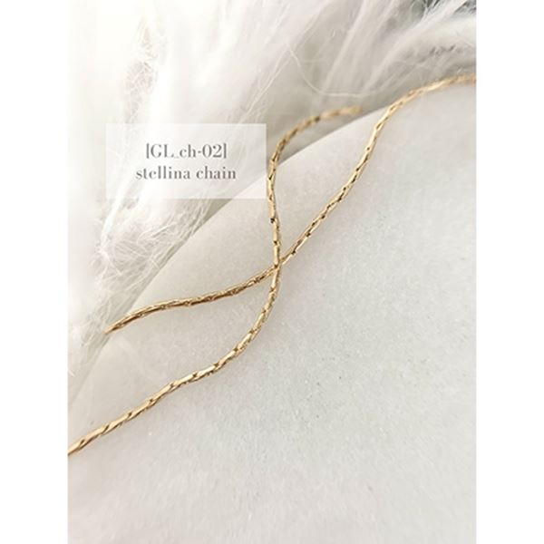 商品到着後レビューを書いて次回使える200円OFFクーポンGETGL_ch-02極細で、しなやかな24Kの輝きが美しい、繊細なチェーン。どんなアートにも馴染みやすく、上品なライン使いや、華奢なアクセントに最適。200mm