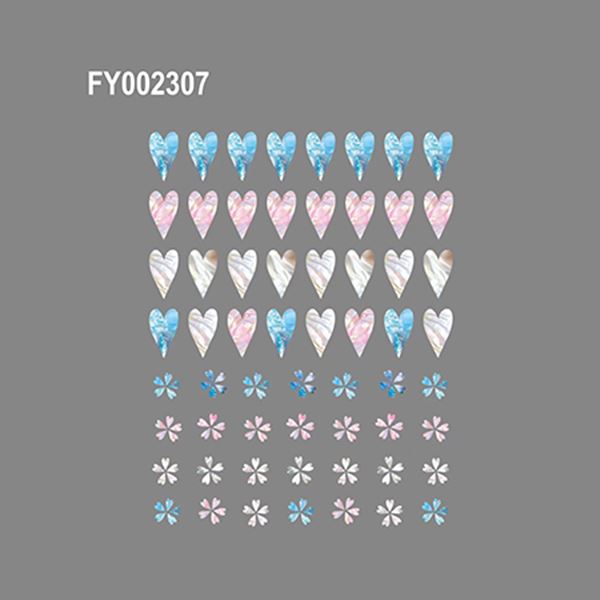 商品到着後レビューを書いて次回使える200円OFFクーポンGETFY002307ありそうでなかった縦長のハートシール螺鈿細工のように貝殻(シェル)の光沢を持たせたハートは並べると桜にも◎特に春夏シーズンに活躍してくれるようなピンク・ブルー・...