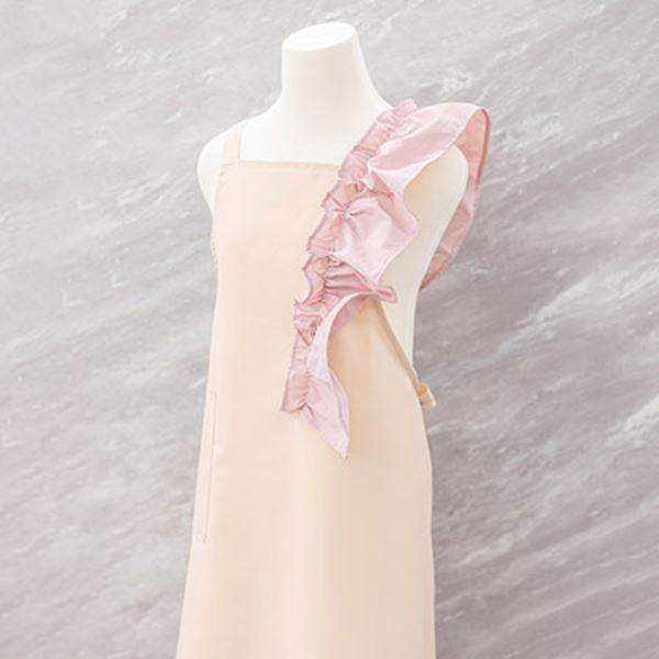 商品到着後レビューを書いて次回使える200円OFFクーポンGETmisty pink埜藤理恵先生オリジナルのエプロンブランド”tree.。待望の淡いカラー肌に溶け込むオリジナルカラーおしゃれな配色の2カラー展開。肩紐をフリル素材にすることで...