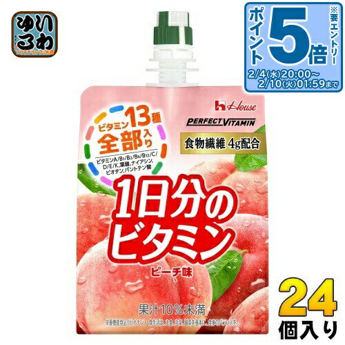 ＞ こちらの商品の単品・まとめ買いはこちら【一個あたり 216円（税込）】【賞味期間】製造後11ヶ月【商品説明】1日分のビタミン全13種類と食物繊維4gを配合したピーチ味のゼリー飲料です【広告文責】　株式会社ナカヱ　050-3786-328...