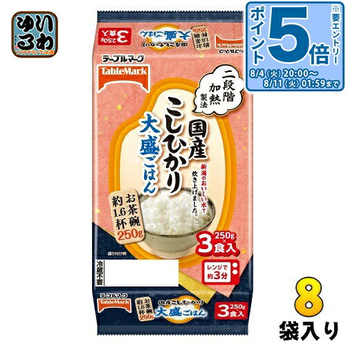 ＞ こちらの商品の単品・まとめ買いはこちら【一個あたり 831円（税込）】【賞味期間】製造後365日【商品説明】国民的銘柄米である国産の「こしひかり」を新潟のおいしい水で炊き上げました。「加圧加熱」と「蒸気炊飯」の二段階で加熱することで外は...