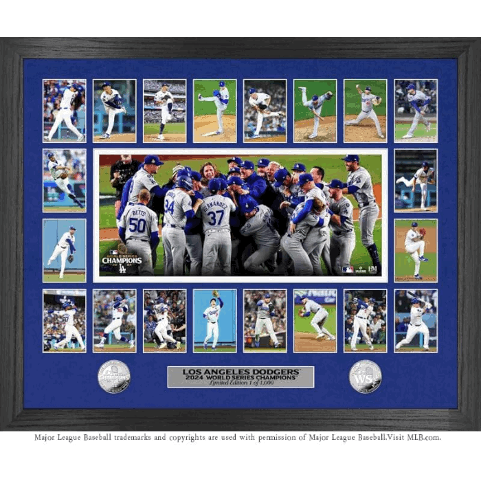 The Highland Mint[ザ ハイランド ミント] MLB ドジャース ワールドシリーズ 2024 優勝記念 DX コインフォトミント[1000個限定生産] 2024年シーズン：ロサンゼルス=ドジャース98勝64敗で地区優勝 ディ...