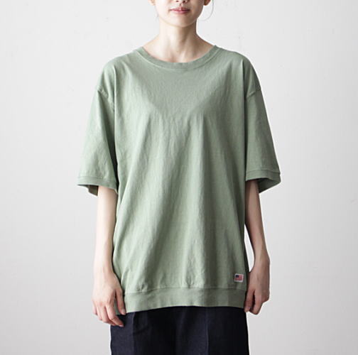 メーカー希望小売価格はメーカーサイトに基づいて掲載していますmodem design(モデムデザイン）USA コットンサイドリブTee コーディネートアイテム 脇リブの入った後染め独特の風合いがこなれた印象の USA コットン Tee です...