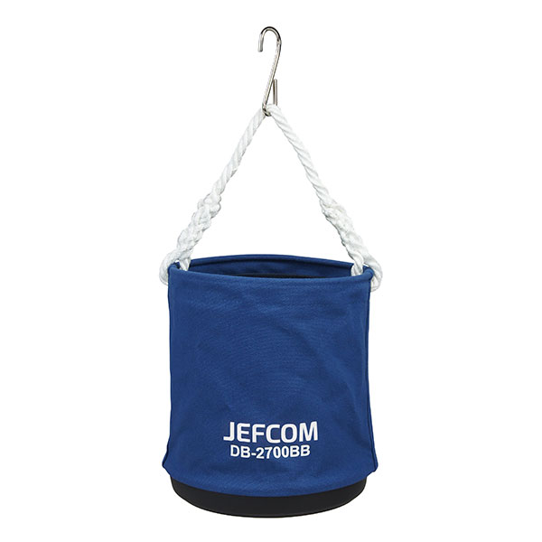 ※　商品詳細　※ メーカー ジェフコム（JEFCOM） 商品名 自立型電工バケツ 商品型番 DB-2700BB 特徴 ●自立ガイド板内蔵で型くずれしにくくしっかり自立●底部はプラスチック製、頑丈で水にも強い●ロープは丈夫なポリエステル製●ボ...
