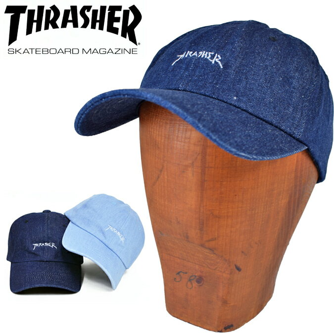 THRASHER (スラッシャー) GONZ MAG LOGO DENIM SPORTS CAP キャップ 日本正規代理店商品 サイズ/ONESIZE(アジャスターにて調節可能) フロントにマーク・ゴンザレスの手掛けたロゴデザイン刺繍を配置...