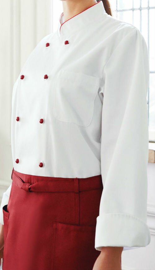 無料社名刺繍をご希望の場合は必ずこちらより 刺繍字体・色などの詳細をご確認ください。 素材 CVCツイル 綿55％・ポリエステル45％ 機能・特徴 高耐久性防汚加工左胸ポケット付 カラーバリエーション（全2色） ホワイト×レッド(74)ホワ...