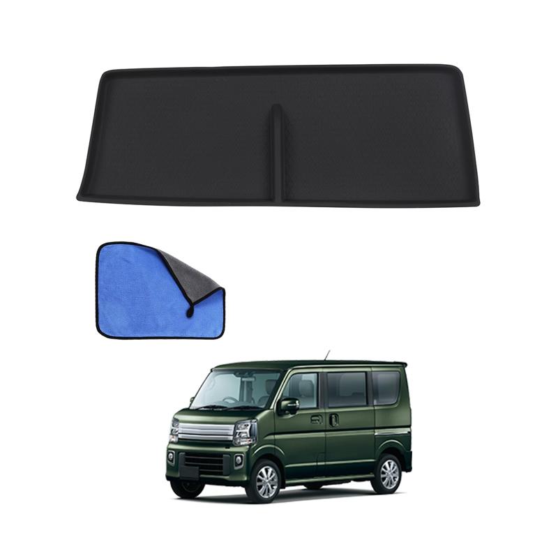 Karell 助手席/運転席オープントレイマット ノンスリップ ラバーマット 助手席/運転席 滑り止めマット 車 ゴム素材 取り付け簡単 防水 耐摩耗 汚れ防止 インテリア ラバーマット 小物入れ ポ