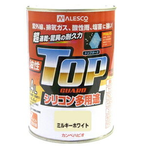 【仕様】 ●0.4L ●実寸法：84Ф×H122mm ●合成樹脂（アクリル・シリコン）、顔料、光安定剤、さび止め剤、有機溶剤 ●原産地：日本 【商品特長】 ●さび止め剤配合で鉄部をサビから守ります。 ●アクリルシリコン樹脂により紫外線、排気...