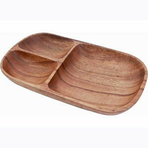 【仕様】 ●幅300×奥180×高35mm ●仕切付 ●天然木（アカシア材）：ラッカー塗装 フィリピン製 【商品特長】 ●食卓に木のぬくもりを感じさせる天然木（アカシア材）を使用しています。 ●衝撃に強く腐食しにくい素材です。 【使用上の注...