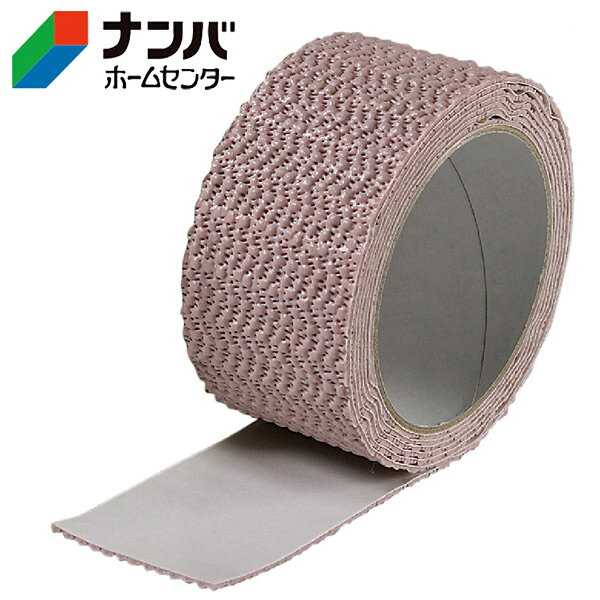 【仕様】 ●うす茶 ●サイズ：幅5cm×長さ2m ●素材：PVC樹脂(PER)/糸芯ポリエステル ●原産国：日本 【用途】 ●ハンガーに貼ってズレ落ち防止に ●電卓・ものさしの裏に貼ってすべり止めに ●脚立のすべり止めに ●座いすのすべり止...