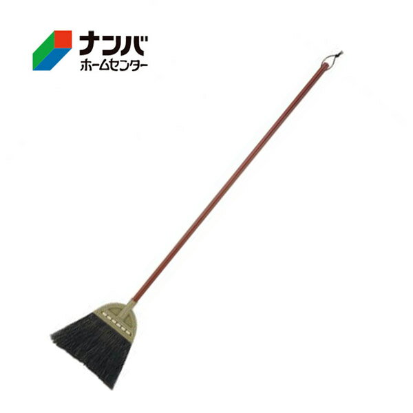 【仕様】 ●幅26×長125cm ●447g ●穂：ヒタムファイバー・赤シダ ●柄：木（塗装） インドネシア製 【商品特長】 ●玄関やベランダのお掃除に最適のブレンドほうき長柄柄タイプです。 ●コシの強い穂が砂利や小石などをかき出し、細くて...