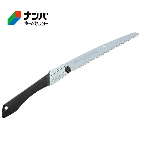 【仕様】 ●刃長：240mm(万能目) ●目数(30mm)：10枚目 ●刃厚：1.4mm ●切幅：1.3mm ●全長：折込時270mm・使用時505mm ●重量：265g ●アサリ無し・衝撃焼入・未来目 【商品特長】 ●コンパネのような縦・...