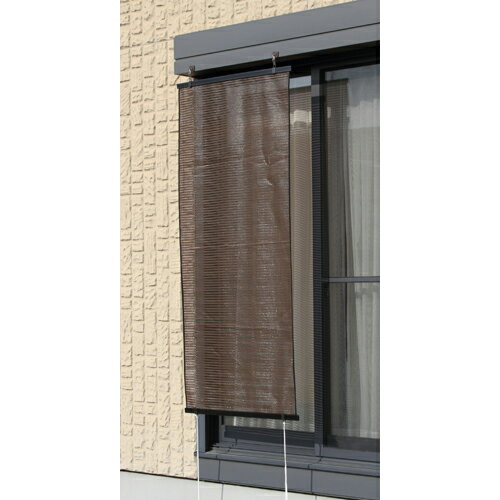 【仕様】 ●約巾90×垂180cm ●本体：ポリエチ ●上下の桟：ABS ●縁：ポリエステル ●フック：AES ●キャップ：ABS ●紫外線89％カット 中国製 【商品特長】 ●強い日差しを遮る、省エネタイプのスクリーン。 ●耐久性に優れた...