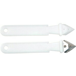 【仕様】 ●本体：ポリアセタール樹脂。 ●刃：ステンレス。 ●幅：30mm。 ●全高：160mm。 ●2本入。 【商品特長】 【用途】フロ場、台所、洗面所、外壁、サッシ廻り、車輌の古いコーキング落としと仕上げ落とし。 【機能など】荒削り用と...